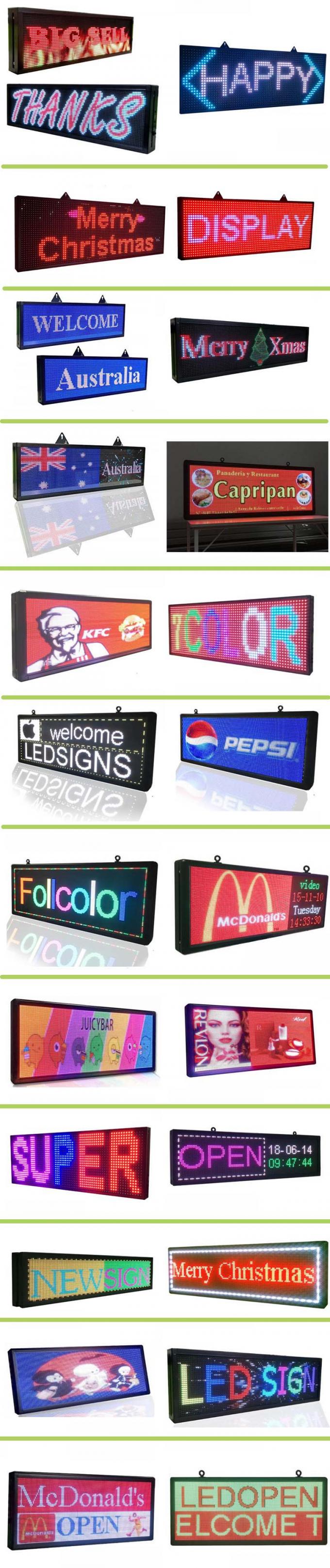 P10 USB Programmable LED Window Display Signs 220V Indoor Led Signs For ...
