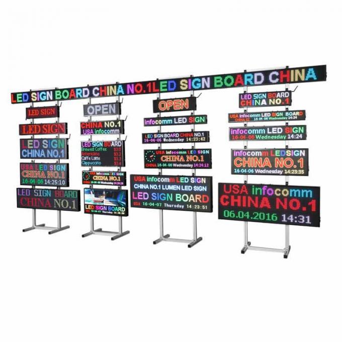 RGB P10 LED Scrolling Message Board 6500 Nits For Windows