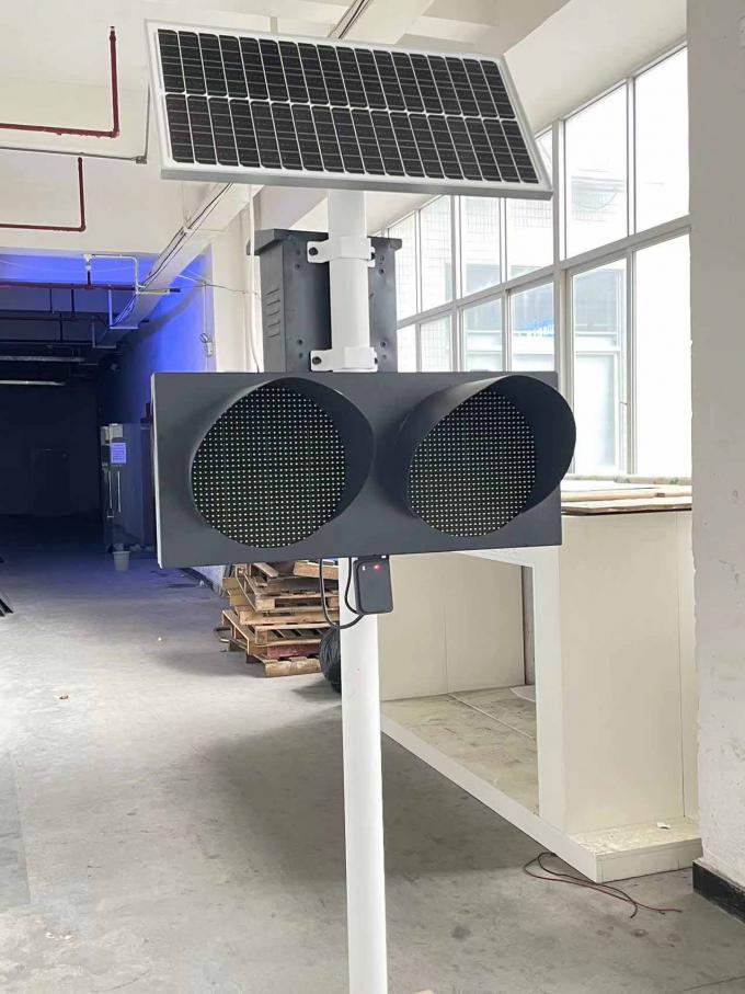 Solar Panel Radar LED Display 2000cd/m2 Battery Indication Sign