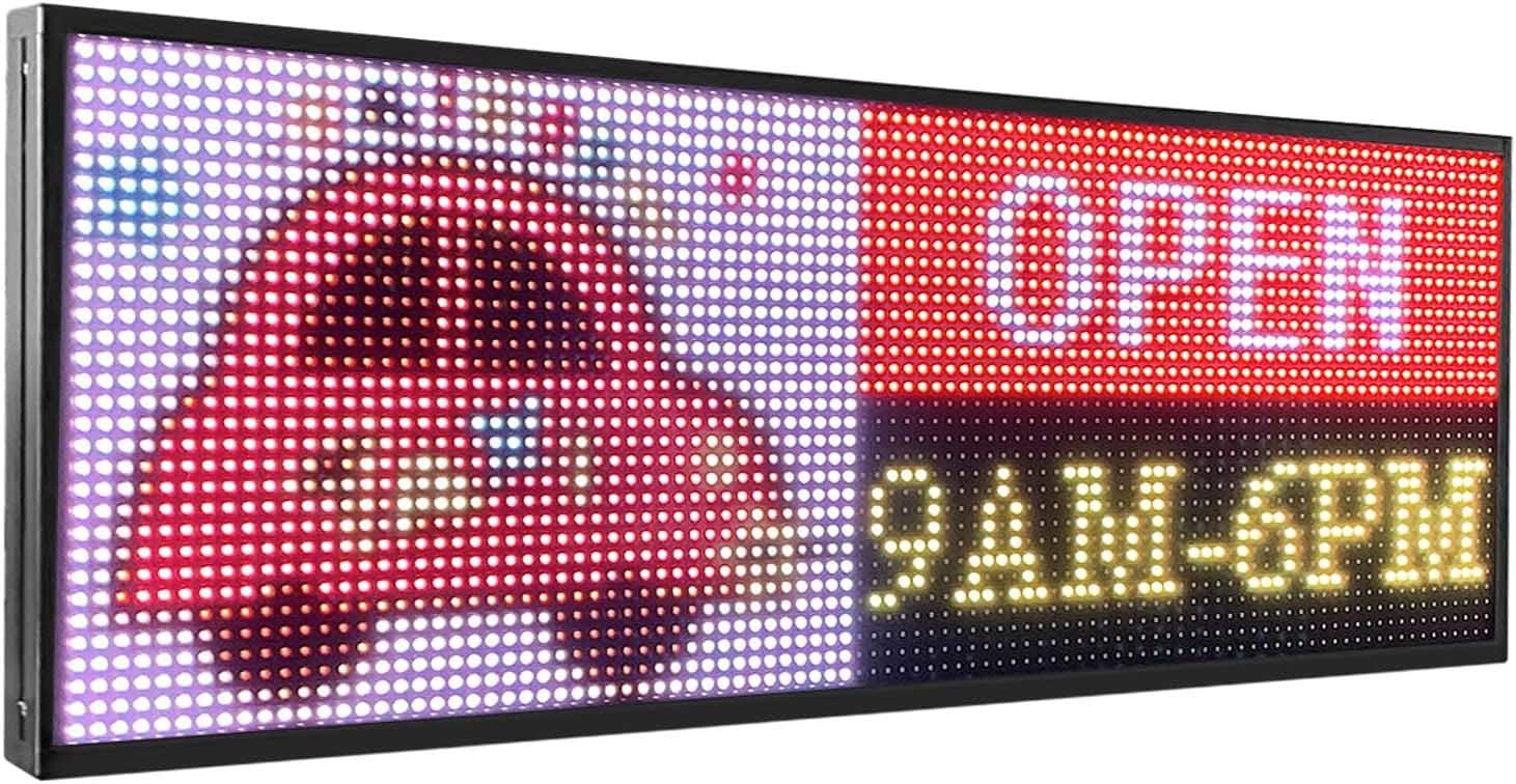 Outdoor Digital LED Programmable Signs P10 RGB Full Color For Text Image