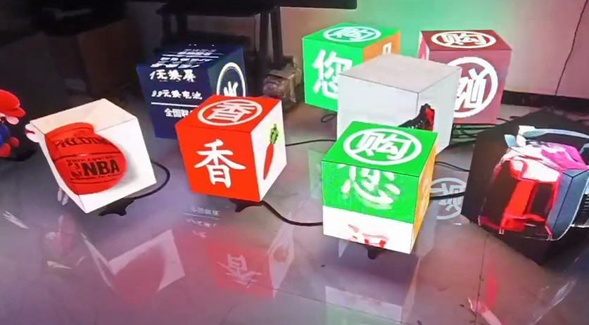 P3 RGB Cube LED Display With GOB Module Outdoor Digital LED Signs