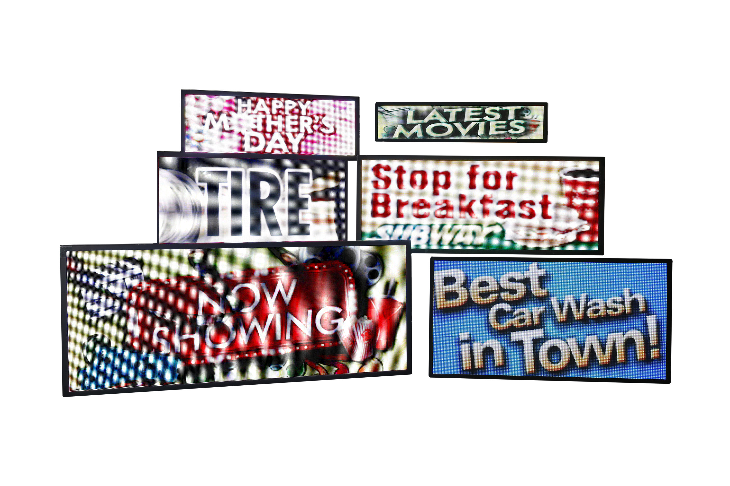 RGB full color Programmable Scrolling LED Signs For Shop Advertising