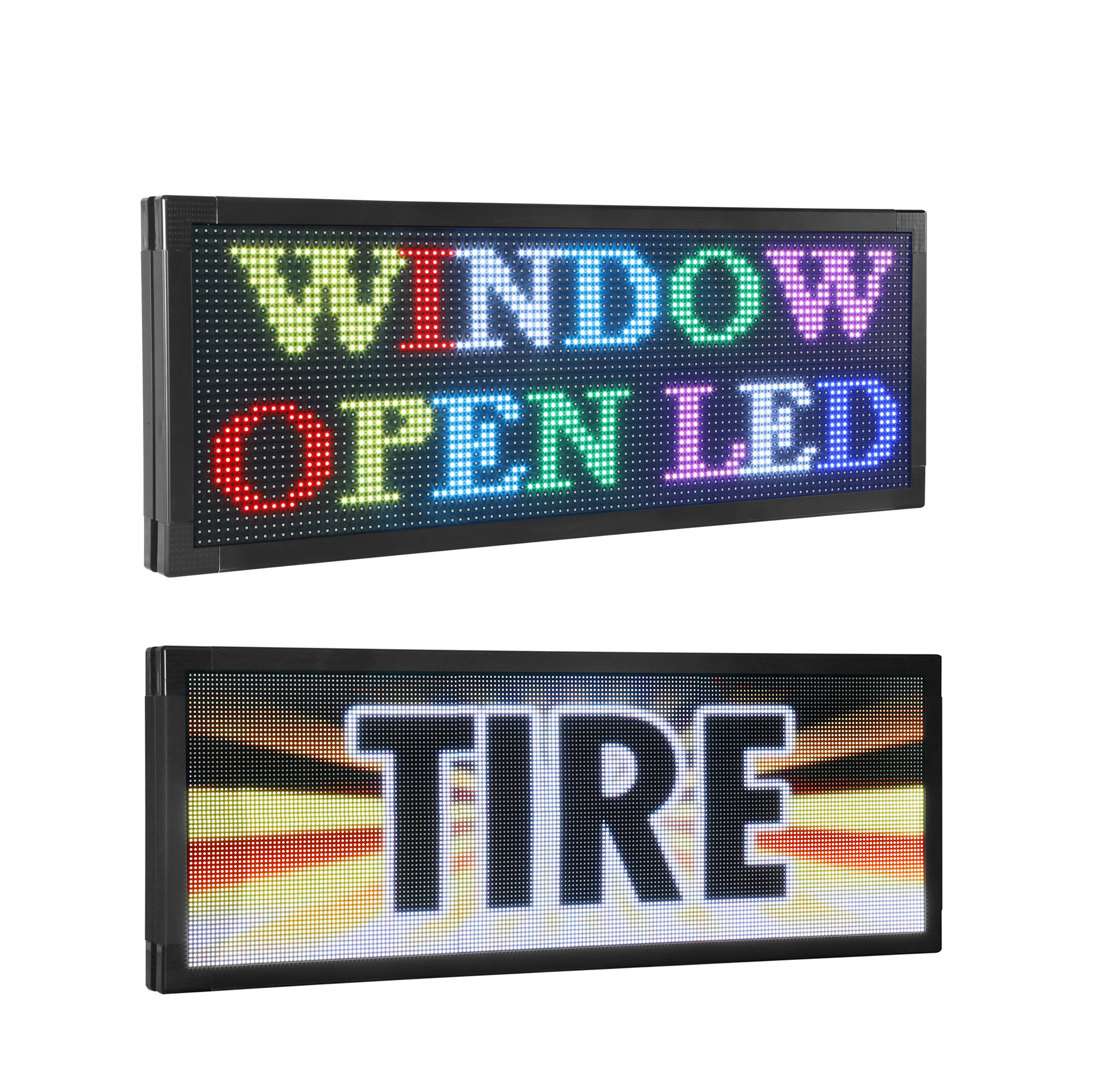 P4RGB IP65 Rear Window LED Display WIFI Programmable Outdoor LED Sign